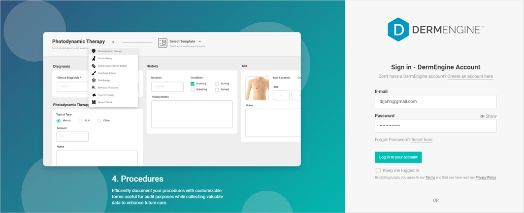 How Do I Log In To DermEngine?